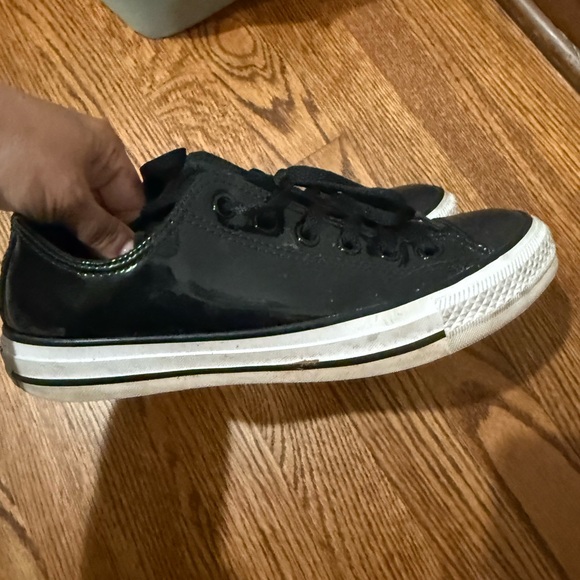 Converse | Shoes | Classic Black Patent Leather Converse Chuck Taylor ...